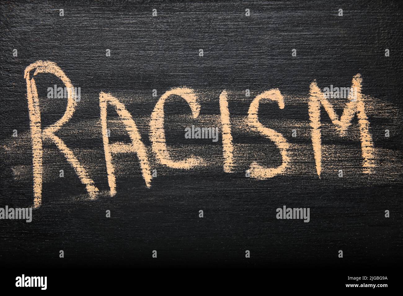 Chalkboard word racism background hi-res stock photography and images ...