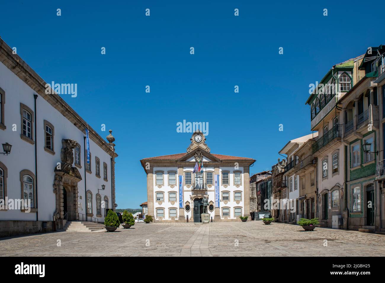 Chaves, Portugal - July 2020: Chaves City Hall (Camara Municipal) is ...