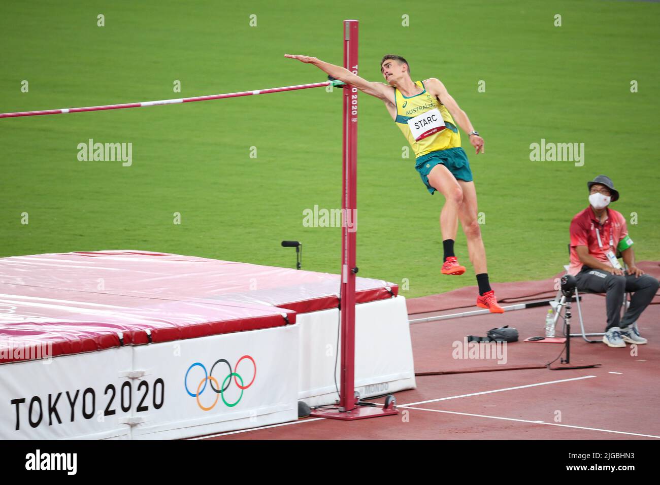 August 01st, 2021 - Tokyo, Japan: Brandon Starc of Australia fails at 2 ...