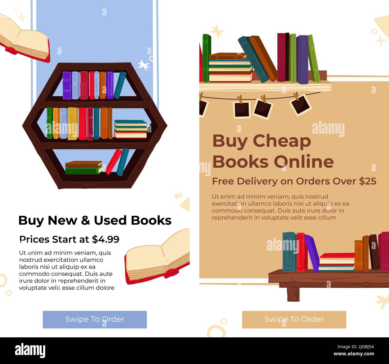 Charity book shop Stock Vector Images - Alamy