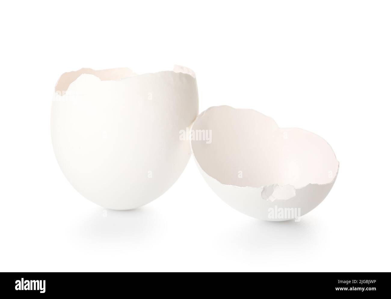Egg shell isolated on white background Stock Photo - Alamy