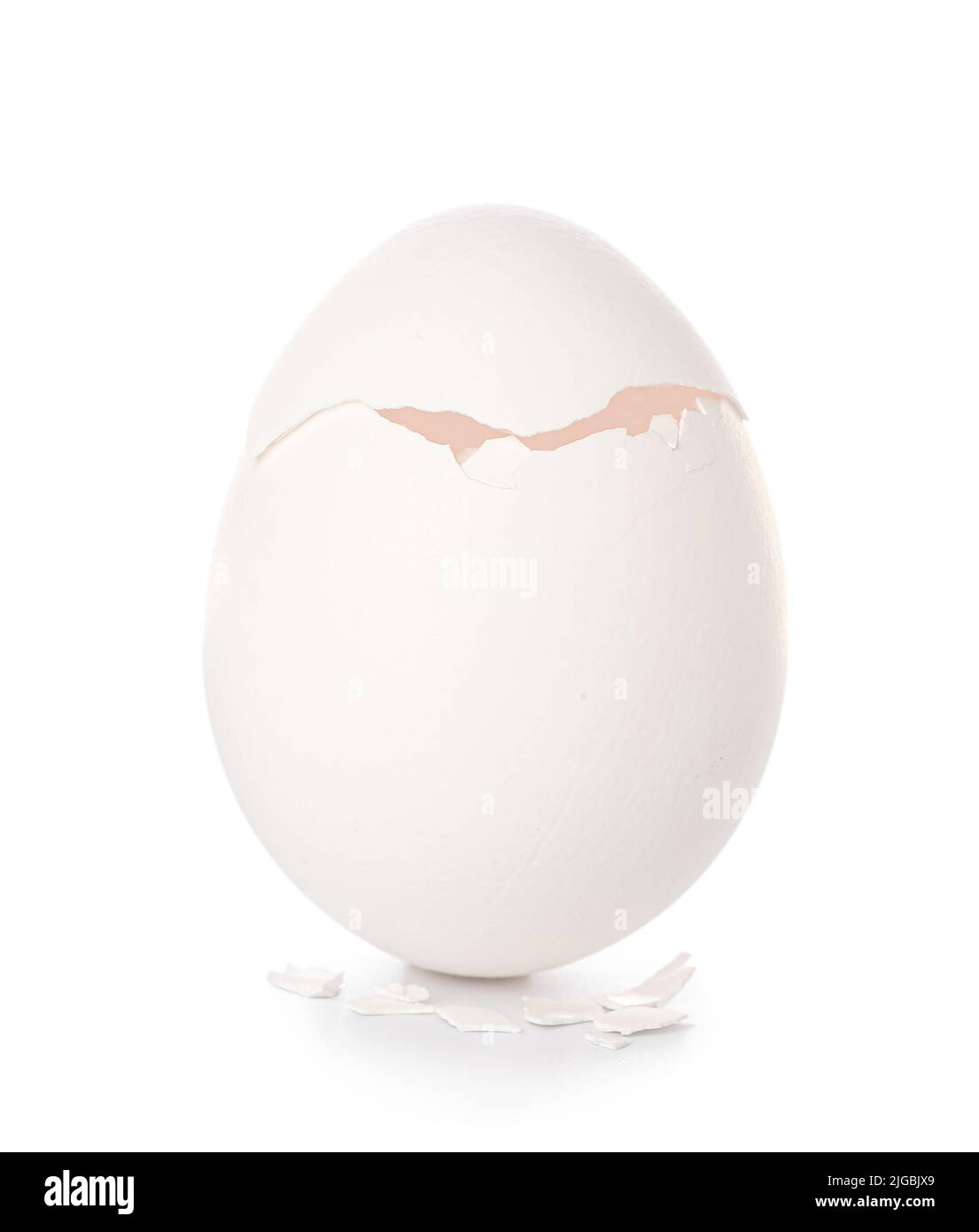 Cracked egg shell on white background Stock Photo - Alamy Cracked egg shell on white background Stock Photo - Alamy