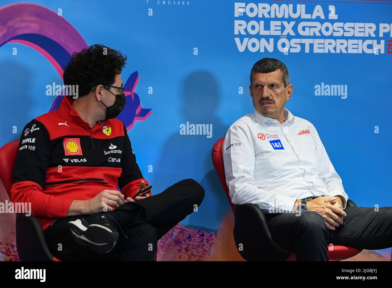 Press conference, BINOTTO Mattia (ita), Managing Director of the Scuderia Ferrari, STEINER ...