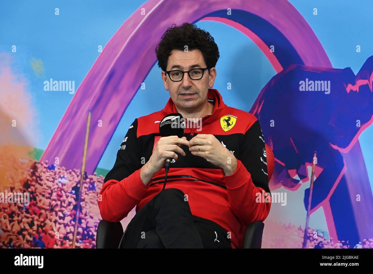 Press conference, BINOTTO Mattia (ita), Managing Director of the Scuderia Ferrari, portrait ...