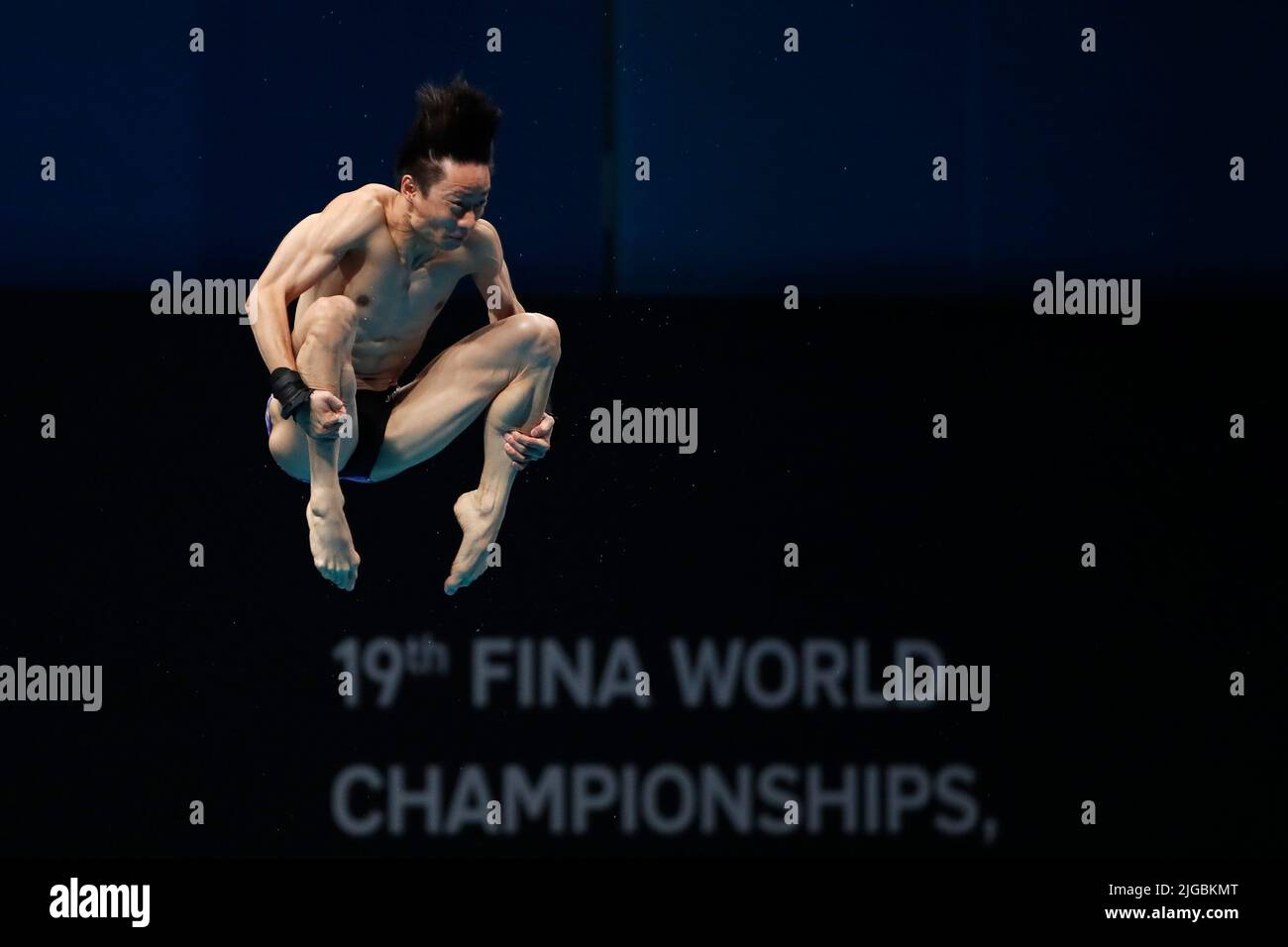 Budapest, Hungary, 3rd July 2022. Rikuto Tamai of Japan competes in the ...