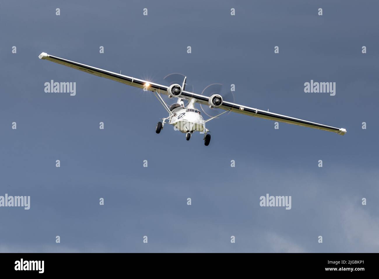 Consolidated PBY-5A Catalina (G-PBYA) airborne at the Fly Navy Airshow ...