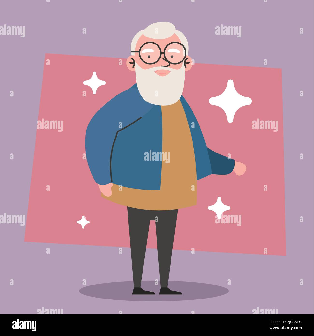old man standing Stock Vector Image & Art - Alamy