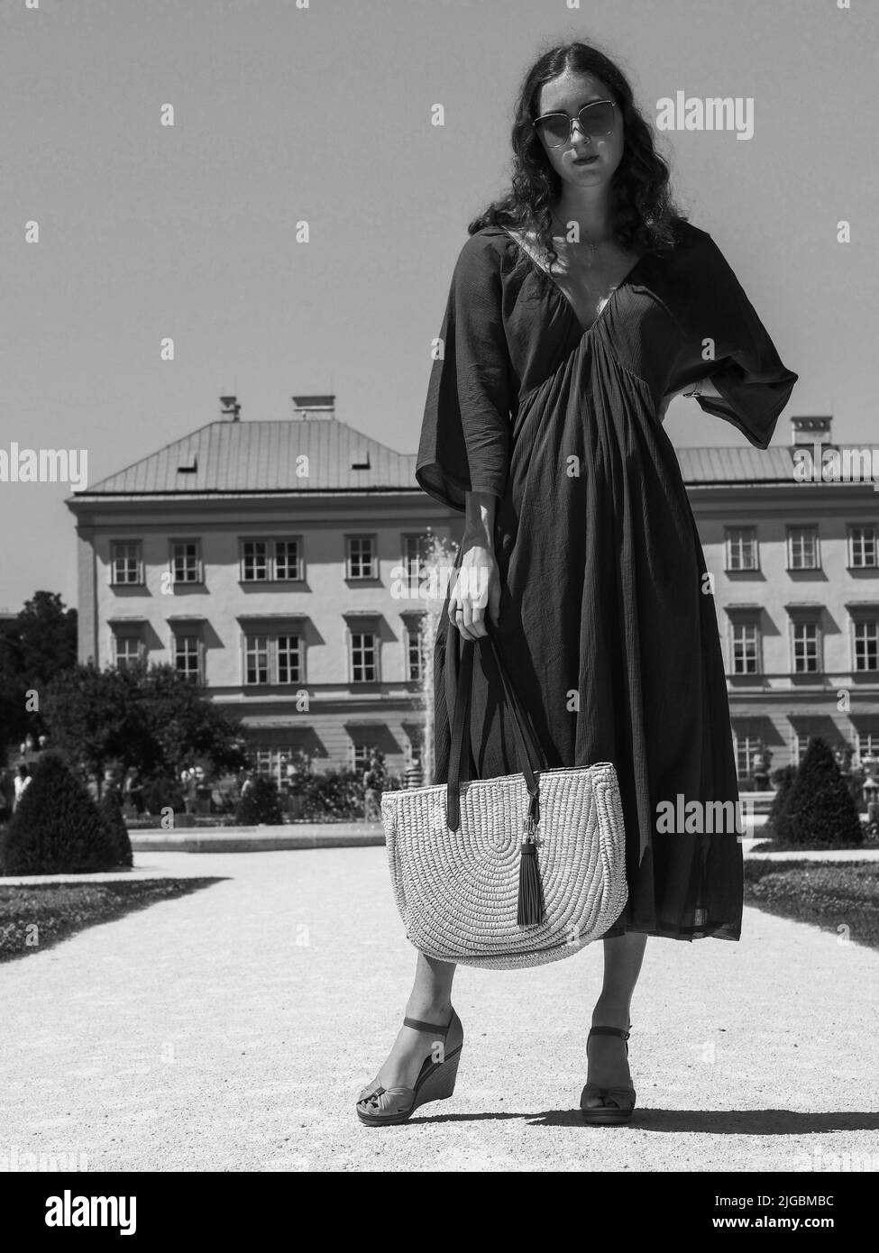 Fashion attractive Black and White Stock Photos & Images - Alamy