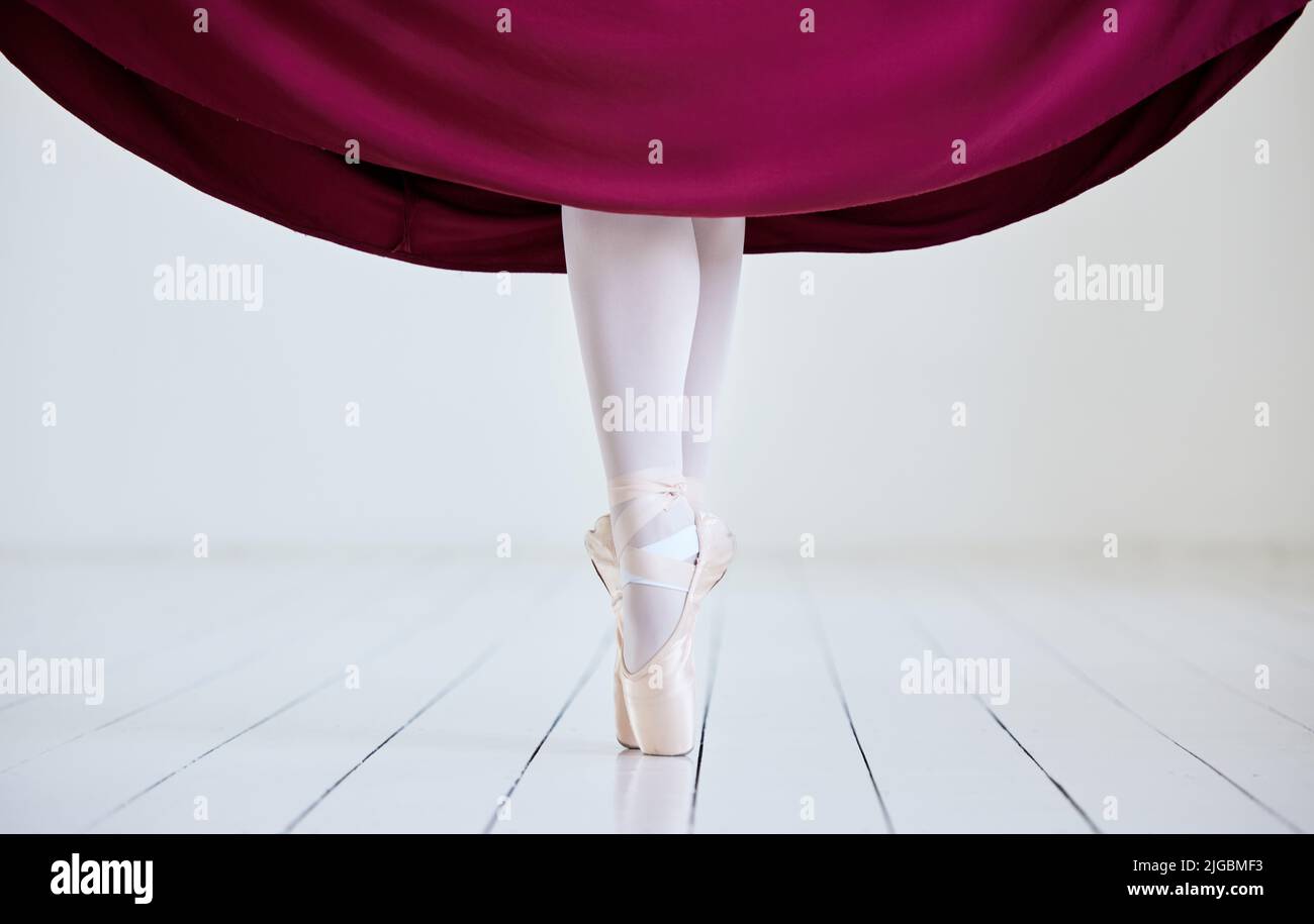 Poetry without the words. an unrecognisable woman dancing in a ballet ...