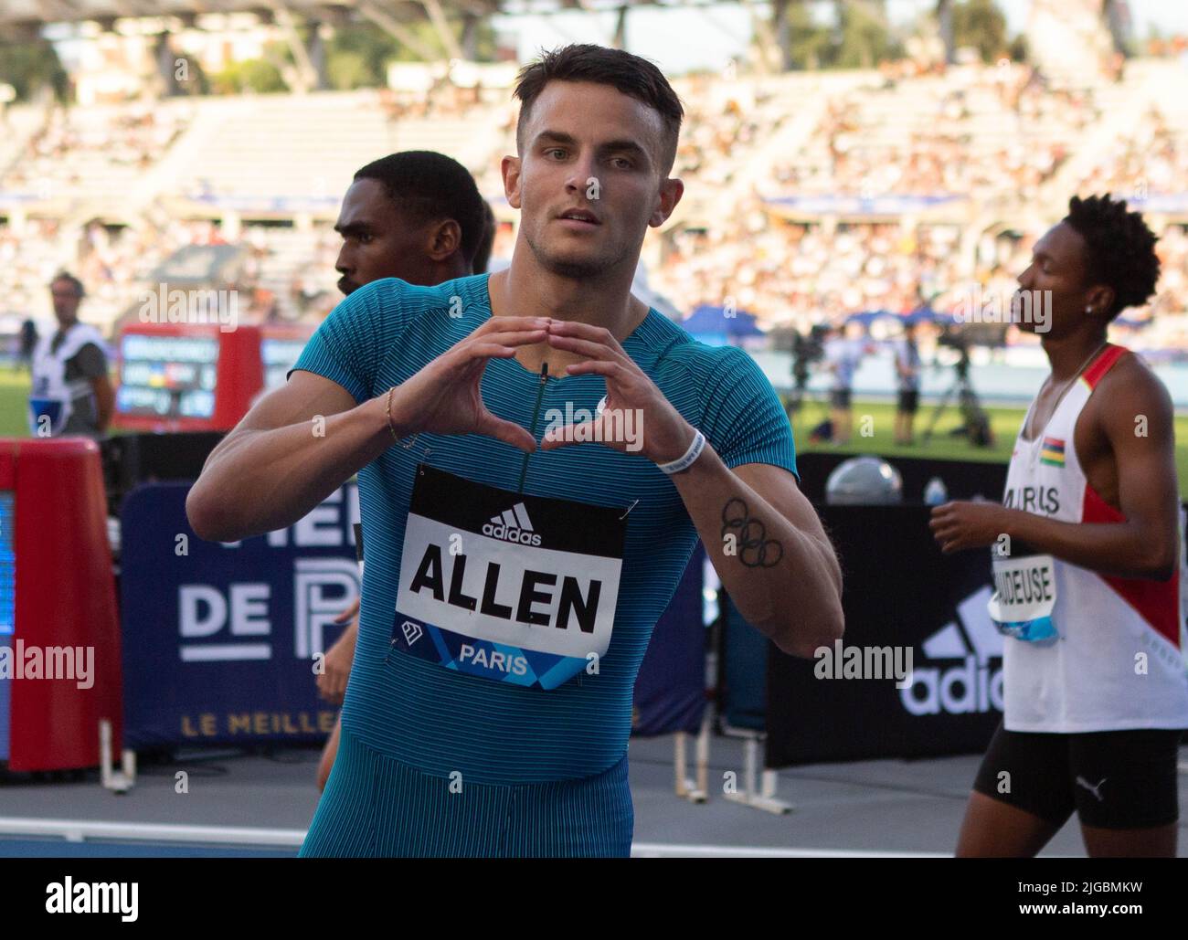Devon Allen of USA 110 M Hurdles Men during the Wanda Diamond League ...