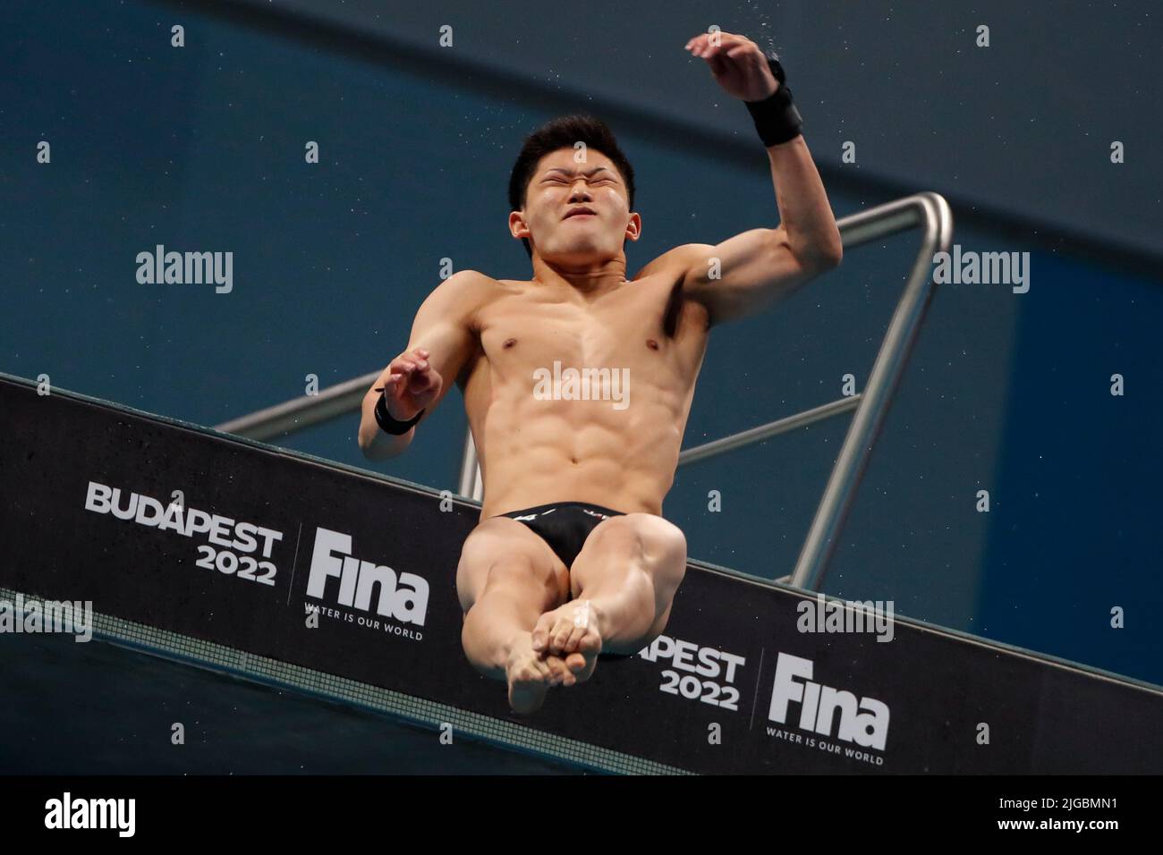 Budapest, Hungary, 3rd July 2022. Rikuto Tamai of Japan competes in the ...