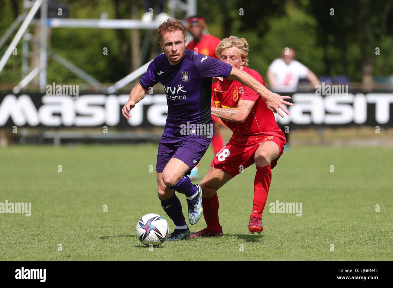 Anderlecht's Adrien Trebel pictured in action during a friendly soccer ...