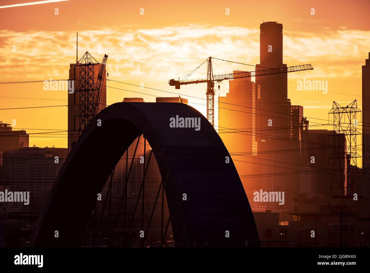 The new Sixth Street Bridge and Viaduct opens in Los Angeles. The new ...