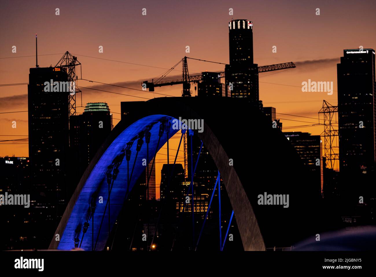 Los Angeles, USA. 08th July, 2022. The new Sixth Street Bridge and ...