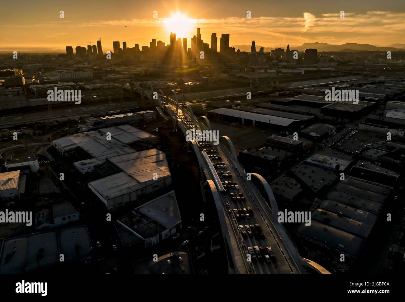 The new Sixth Street Bridge and Viaduct opens in Los Angeles. The new ...
