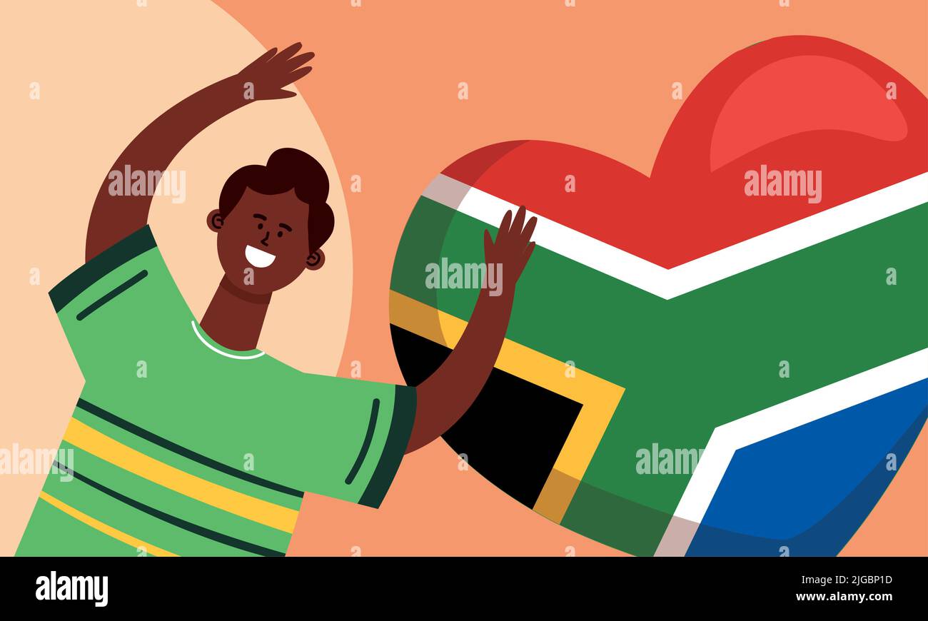 Afro happy man celebrating Stock Vector Images - Alamy