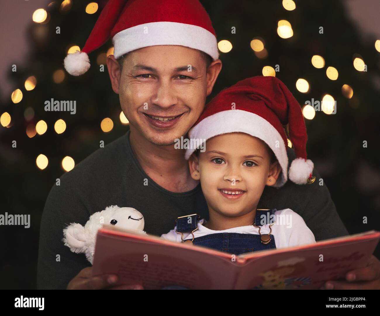 Lets get into the story of Christmas. a young father and daughter ...