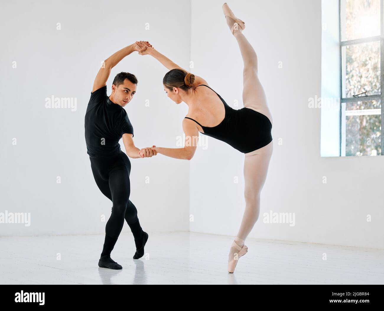 Preparation is a step by steo process. Full length shot of two young ...