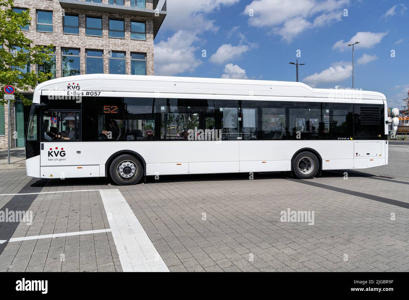 KVG VDL Citea Electric bus in Kiel, Germany Stock Photo - Alamy