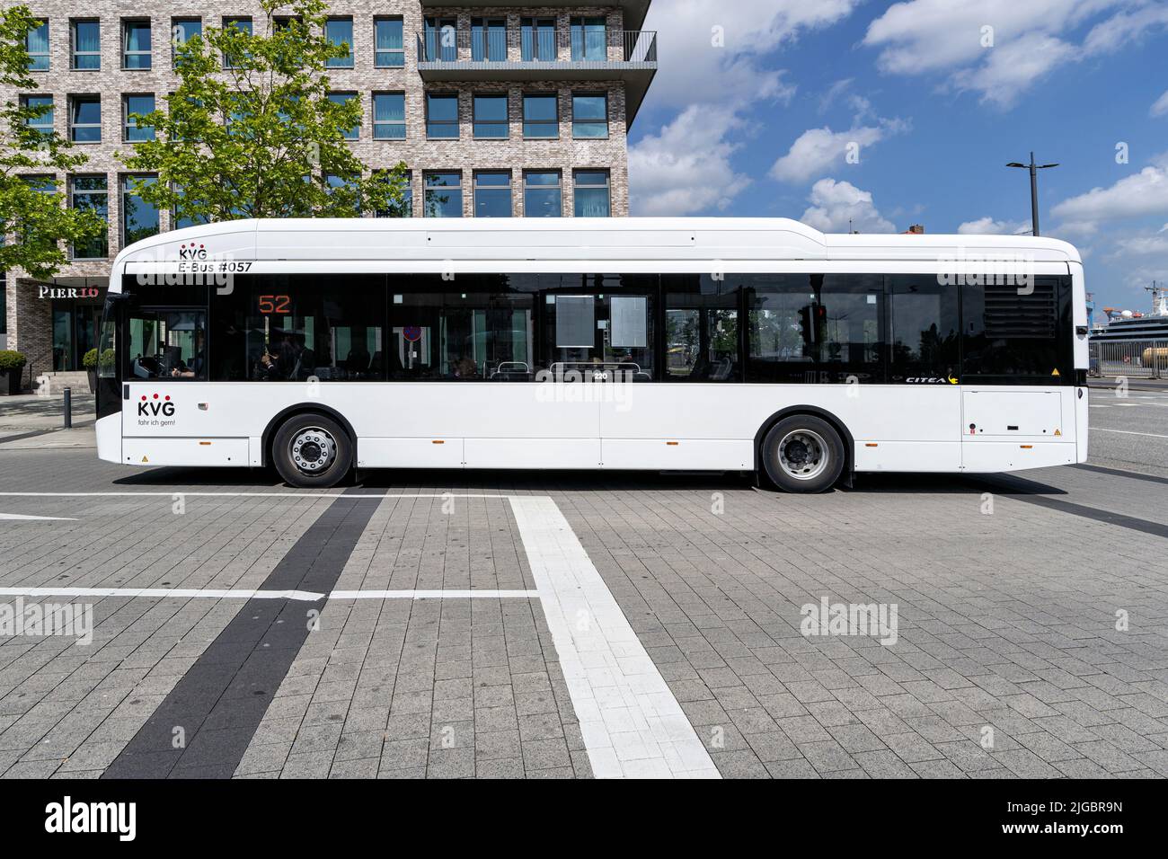 KVG VDL Citea Electric bus in Kiel, Germany Stock Photo - Alamy