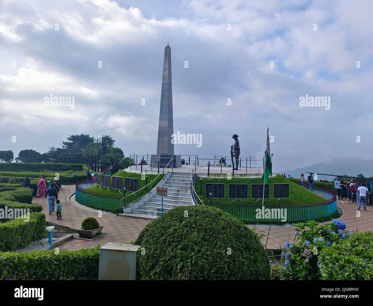 Darjeling, WB / India - June 23 2022, Batasia Loop is war memorial in ...