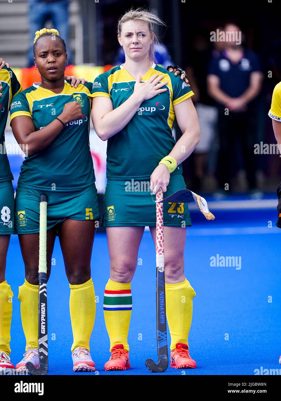 AMSTELVEEN, NETHERLANDS - JULY 9: Edith Molikoe of South Africa and ...