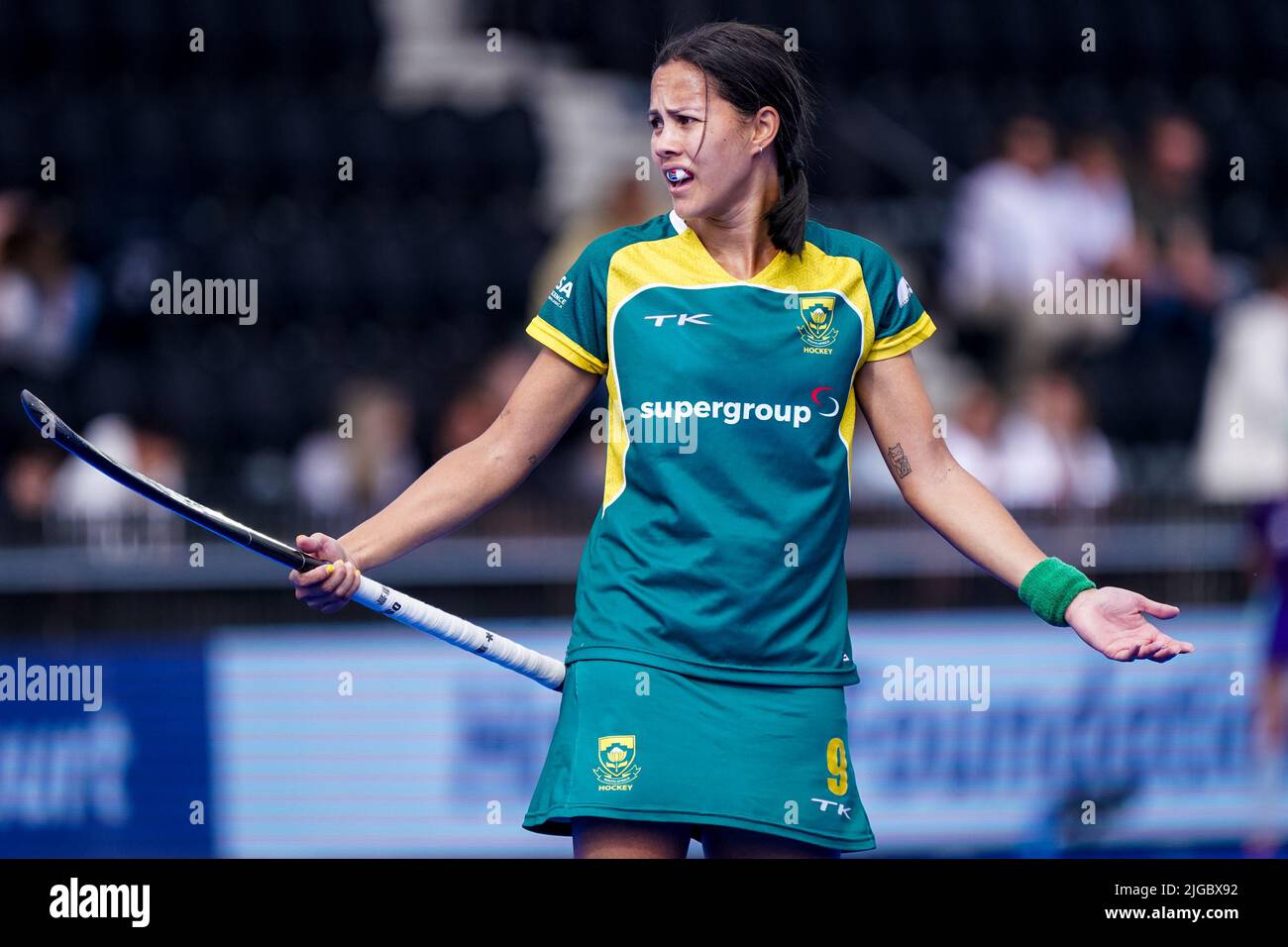 AMSTELVEEN, NETHERLANDS - JULY 9: Robyn Johnson of South Africa during ...