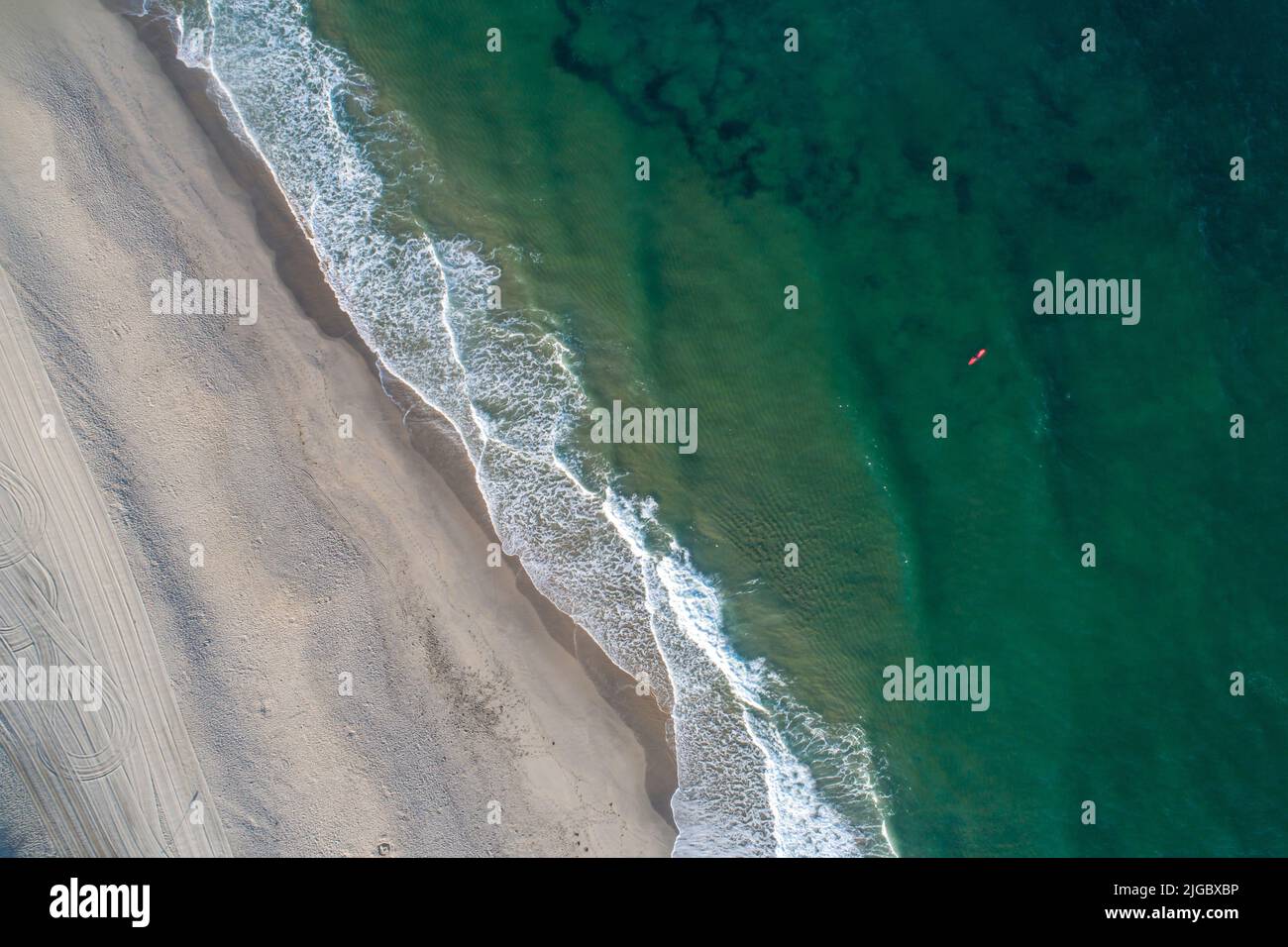 zenithal aerial view of a beach shore Stock Photo - Alamy