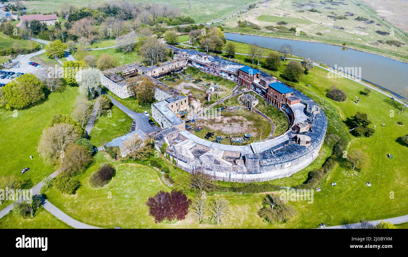 An aerial view of the Tilbury Fort in Essex Stock Photo - Alamy