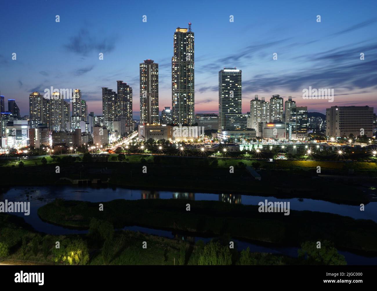 The city lights at night are a magnificent sight Stock Photo - Alamy