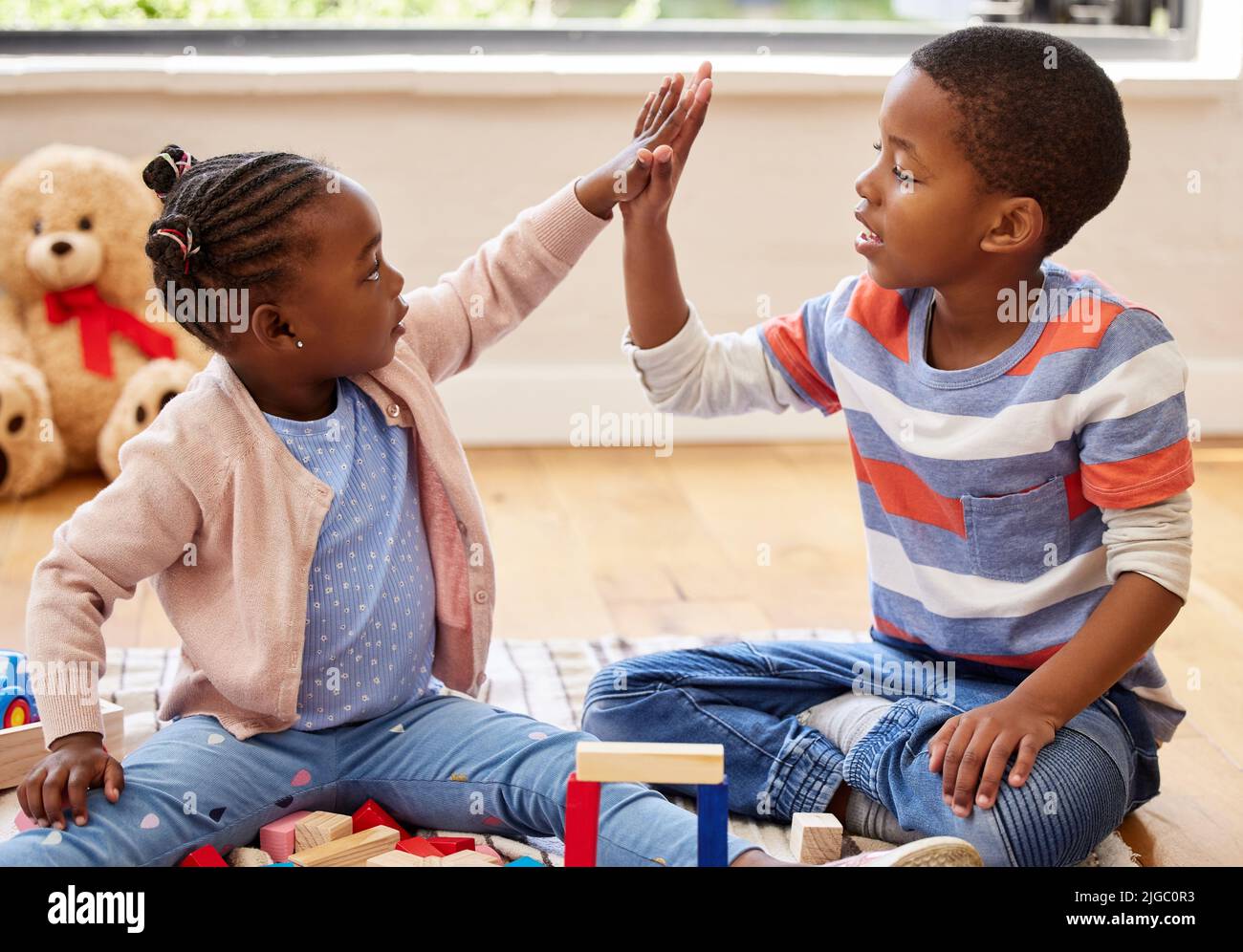 Two Babies High Five