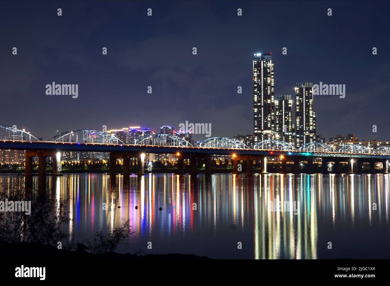 the night view of Seoul Stock Photo - Alamy