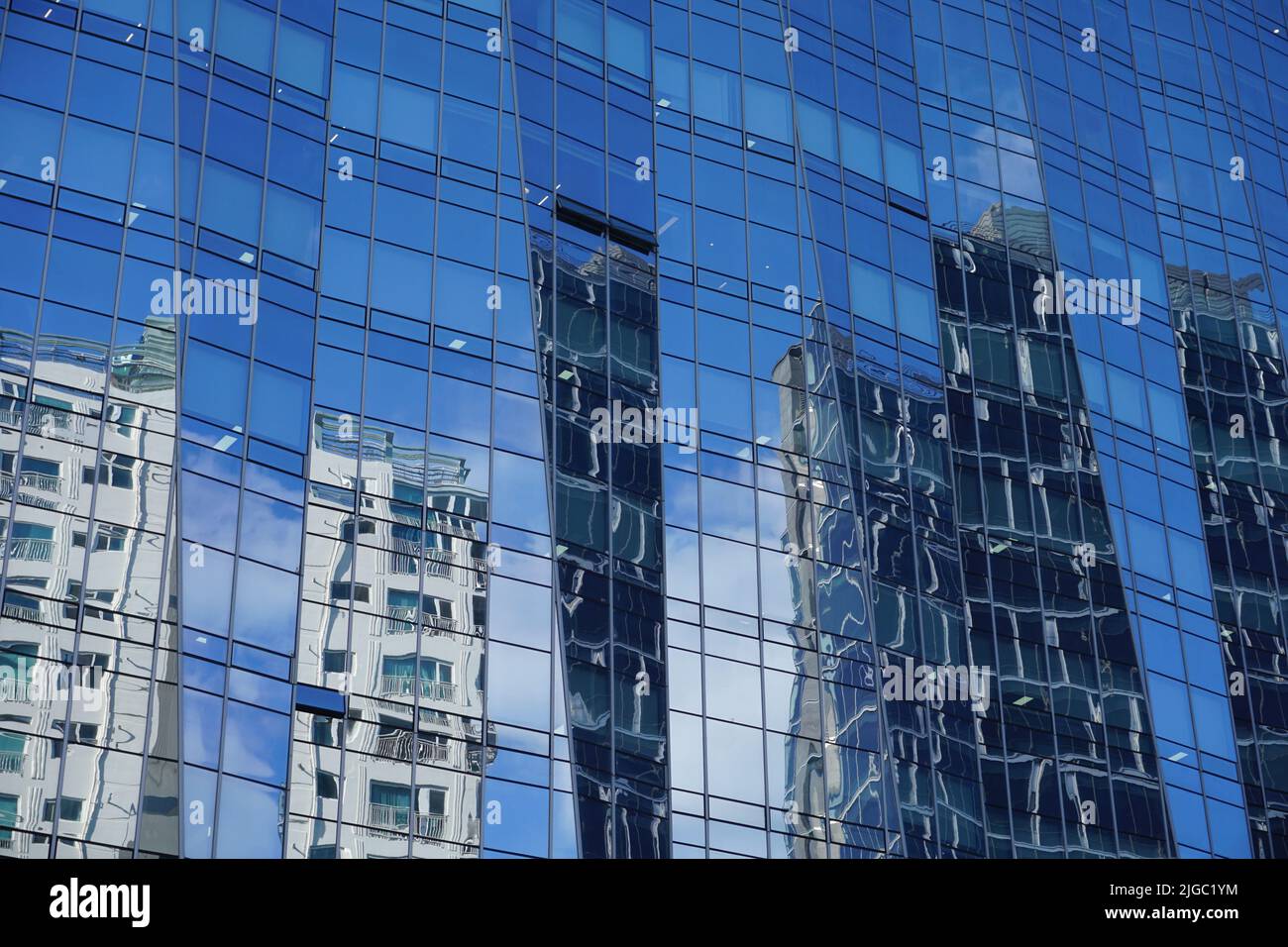 a glass window in a Seoul building Stock Photo - Alamy