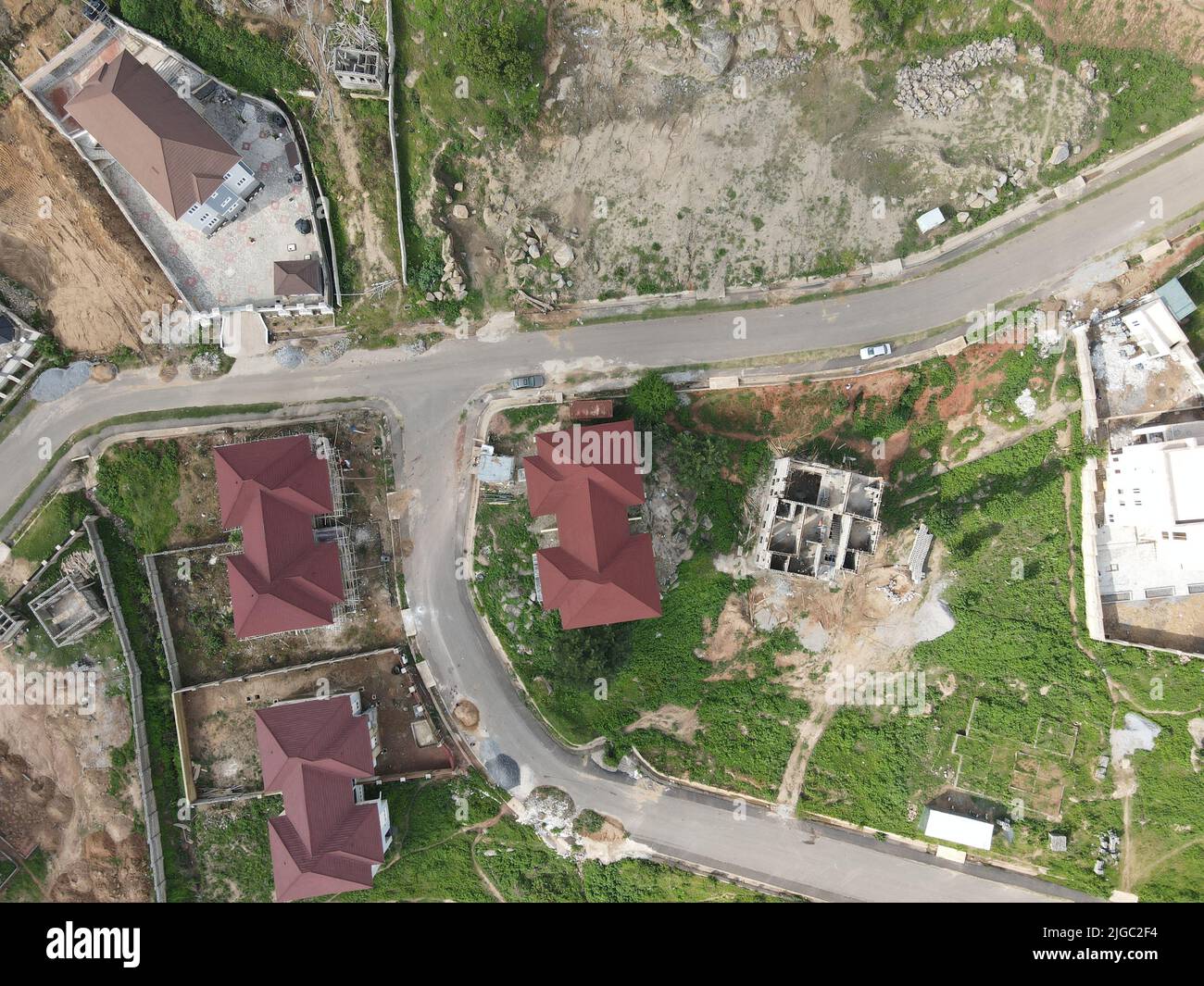 An aerial view of subdivisions and houses Stock Photo - Alamy