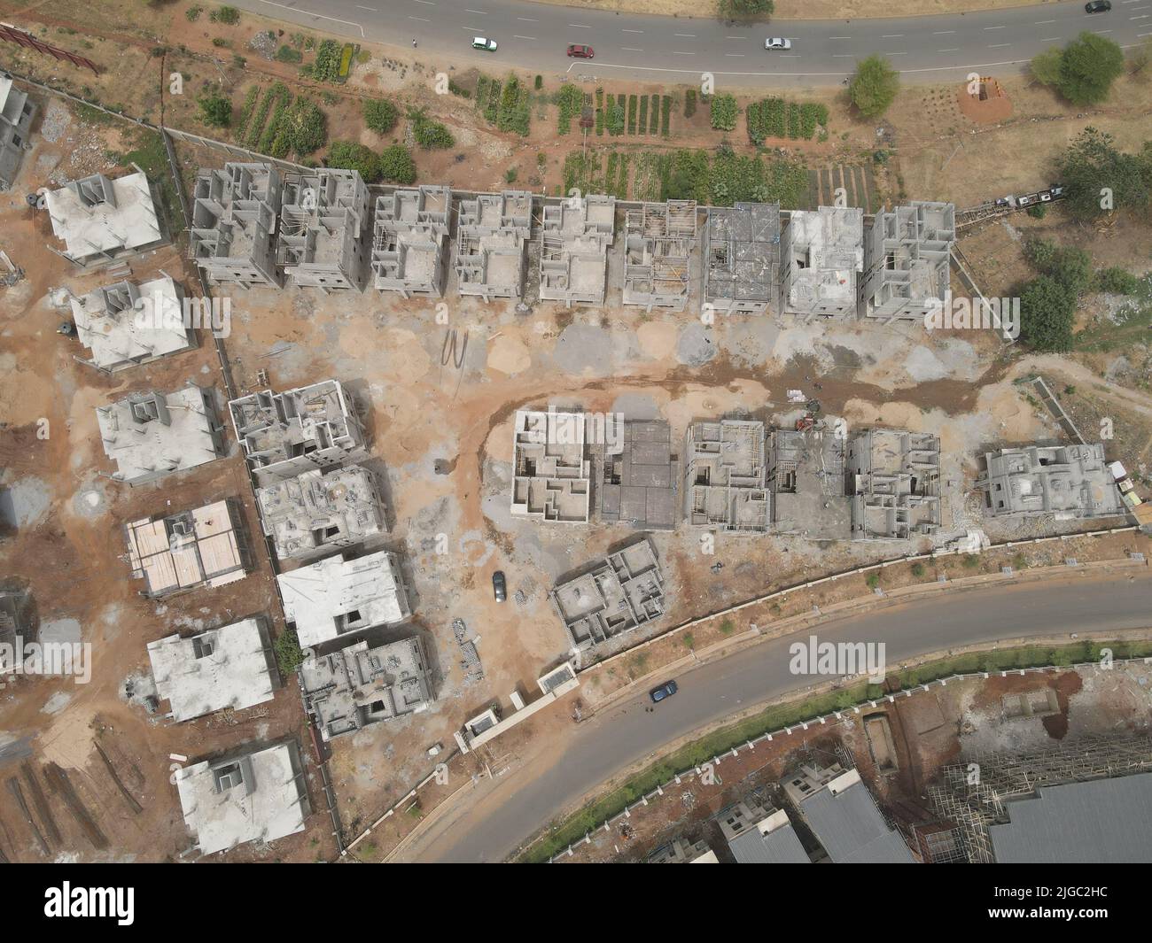 An aerial view of subdivisions and houses Stock Photo - Alamy