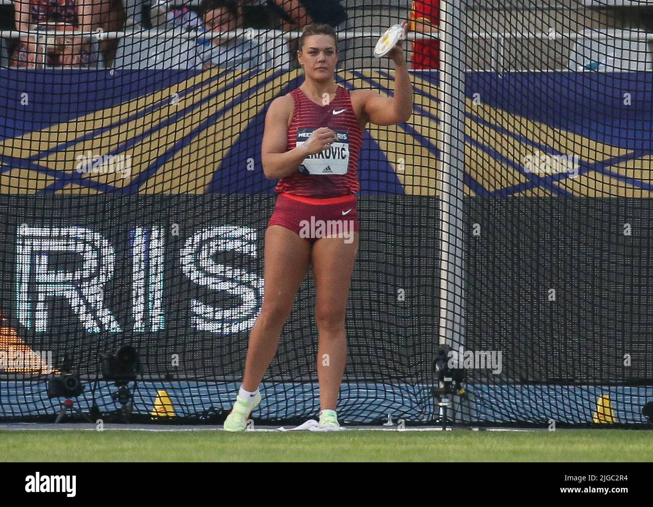 Sandra Perkovic of Croatie Discus Women during the Wanda Diamond League ...