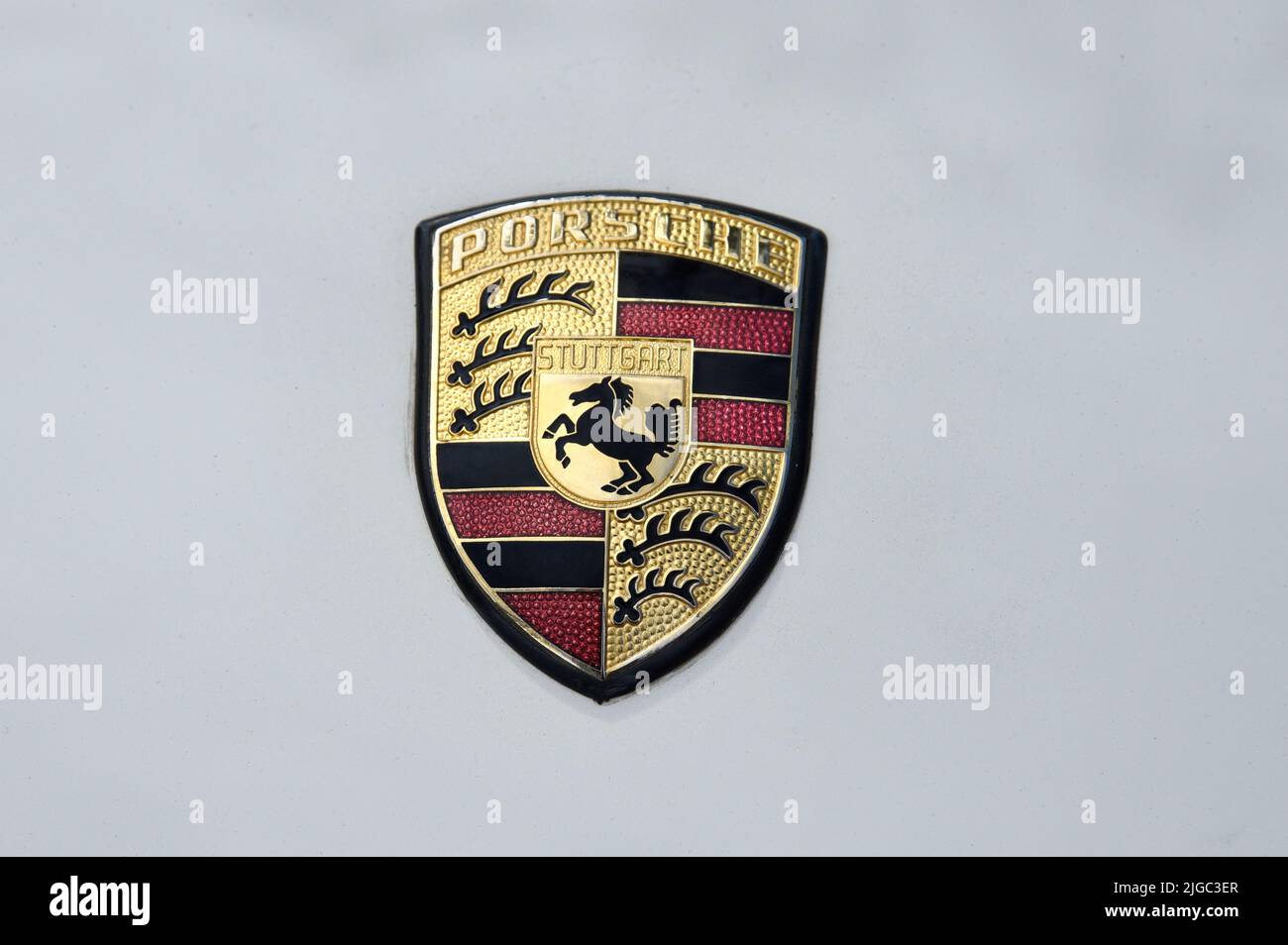 Vintage Porsche Logo Vintage PORSCHE STUTTGART LOGO WALL MIRROR W/