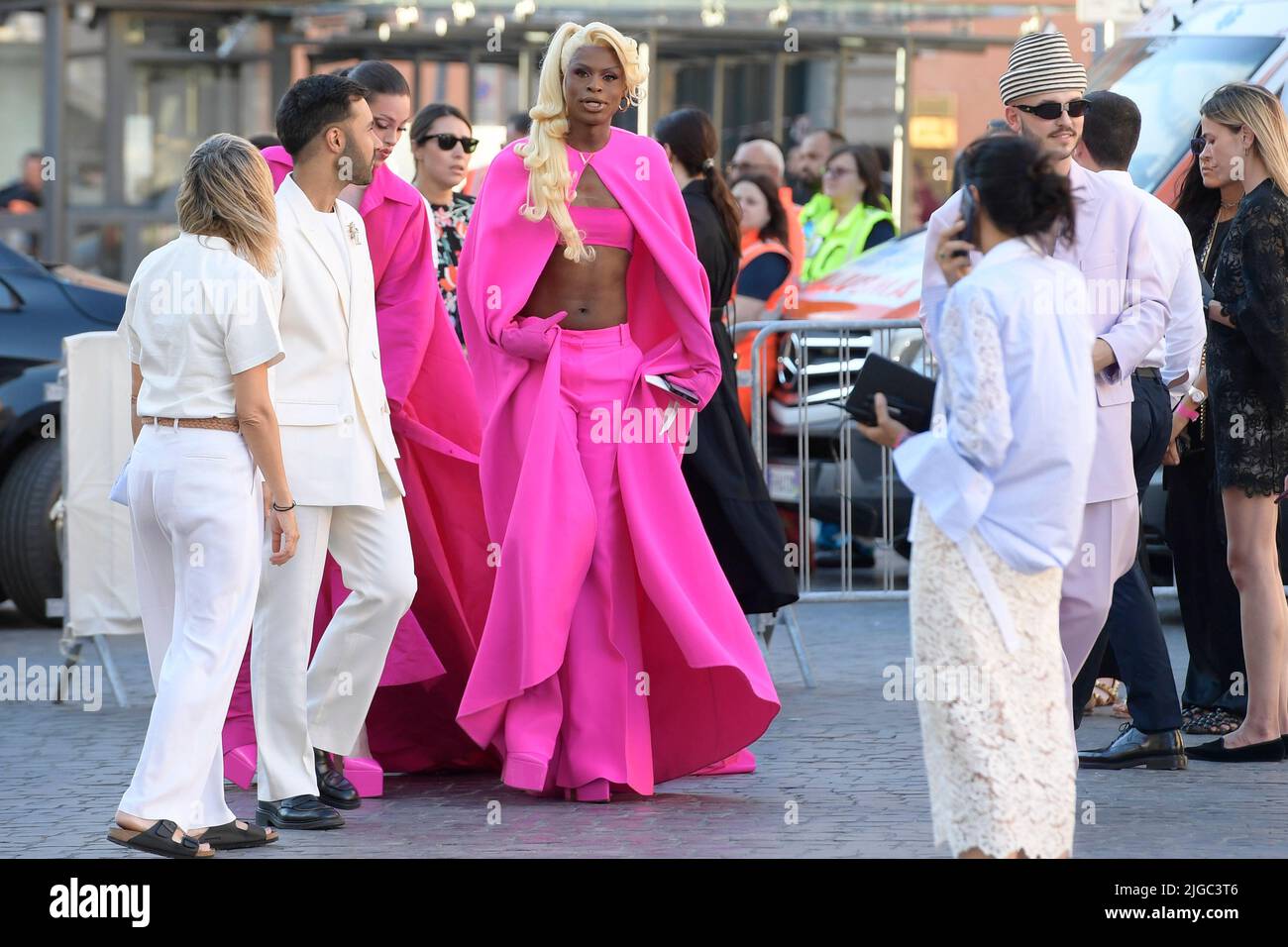 Rome, Italy. 08th July, 2022. Symone attends at the Valentino The ...