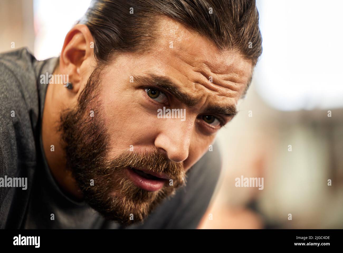 Doing challenging things will make you the strongest. Portrait of a ...