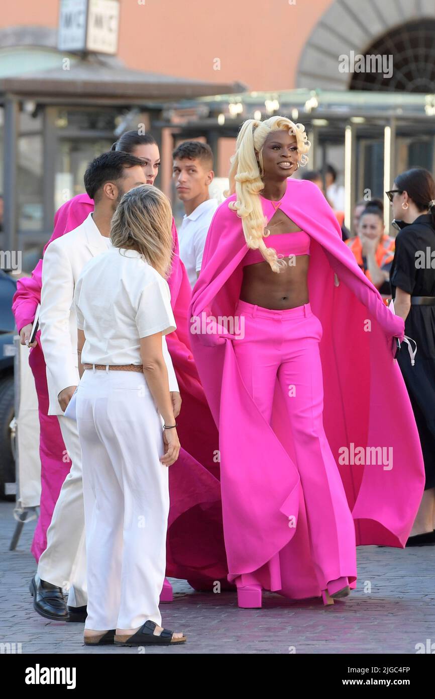 Symone attends at the Valentino The beginning fashion show at Piazza di ...