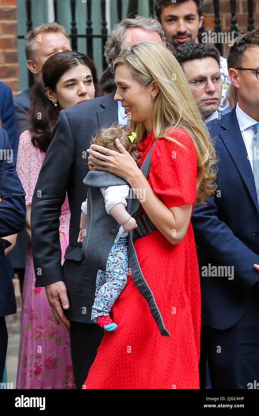 London, UK. 07th July, 2022. Carrie Johnson, wife of Britain's Prime ...
