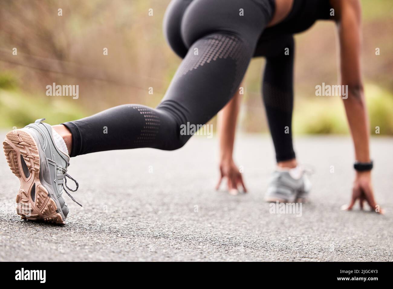 Starting position race feet hi-res stock photography and images - Alamy