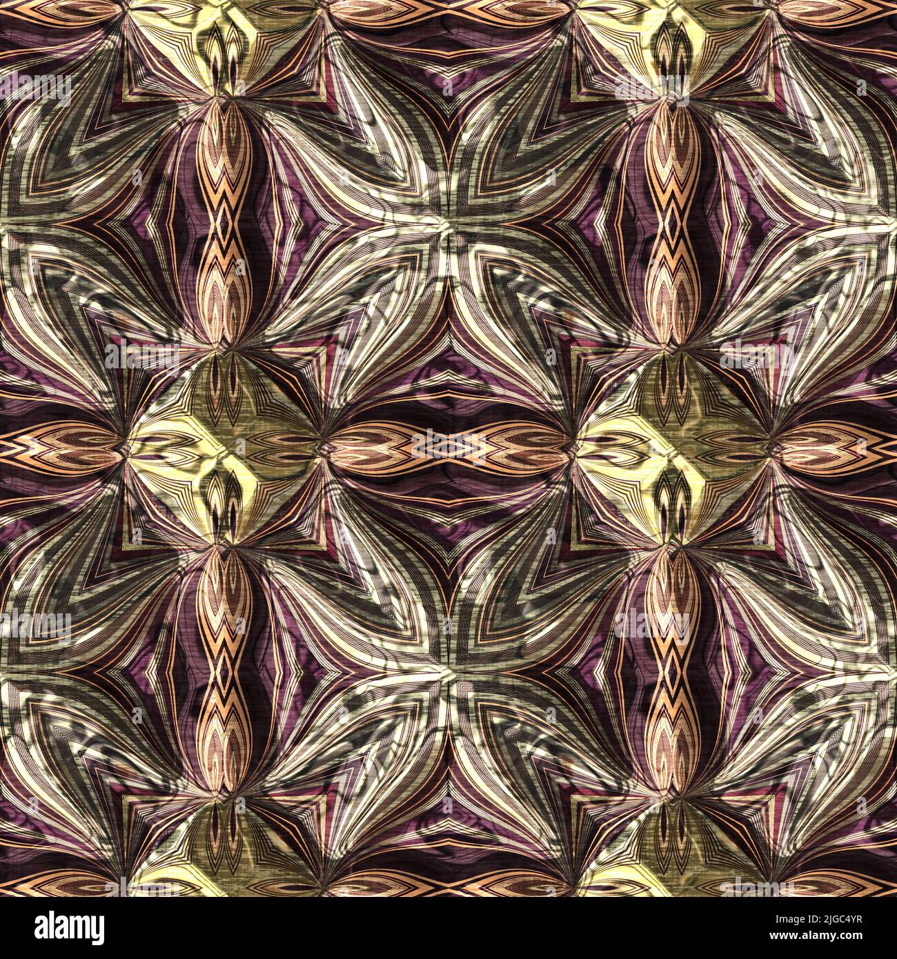 Earthy colours Victorian antique geometric seamless pattern in ...