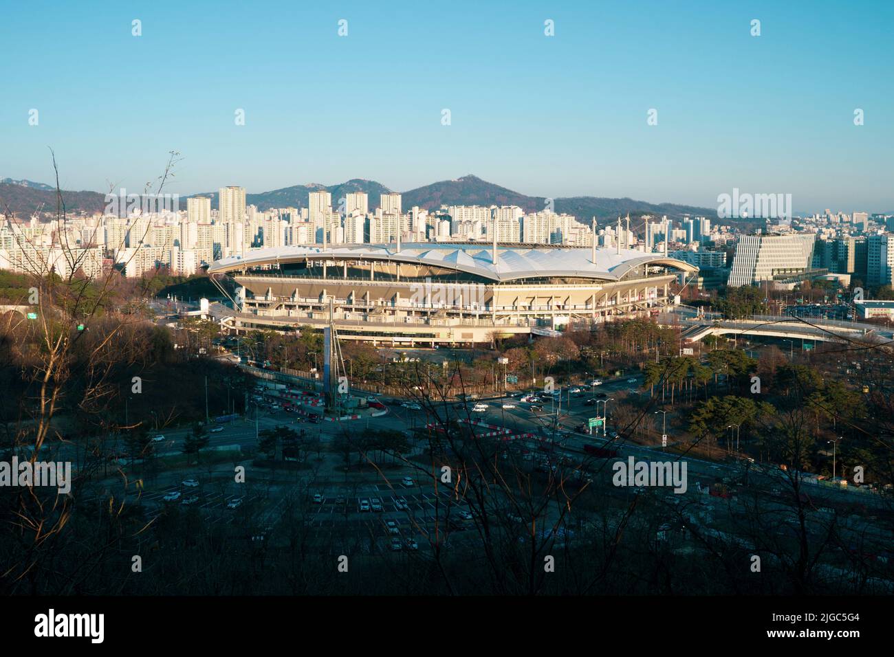 Apartment landscape in Mapo-gu, Seoul, Korea Stock Photo - Alamy