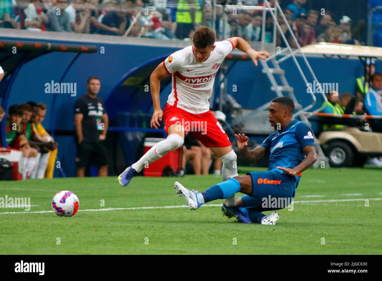 Saint Petersburg, Russia,9july 2022: Football. Super Cup 2022. Zenit FC ...