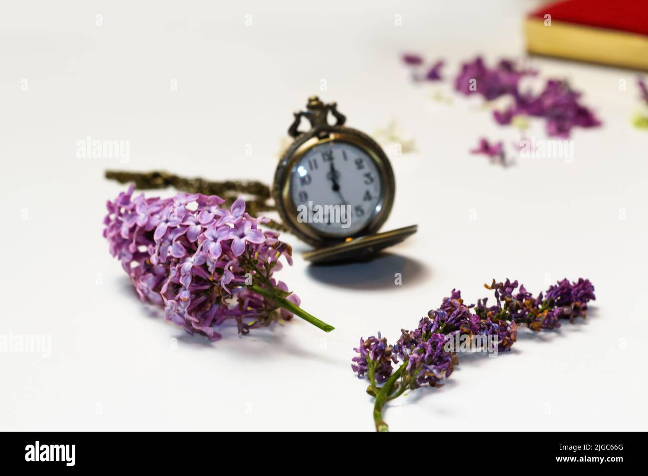 Defocus old watch. Concept of passing away, the clock breaks down into ...