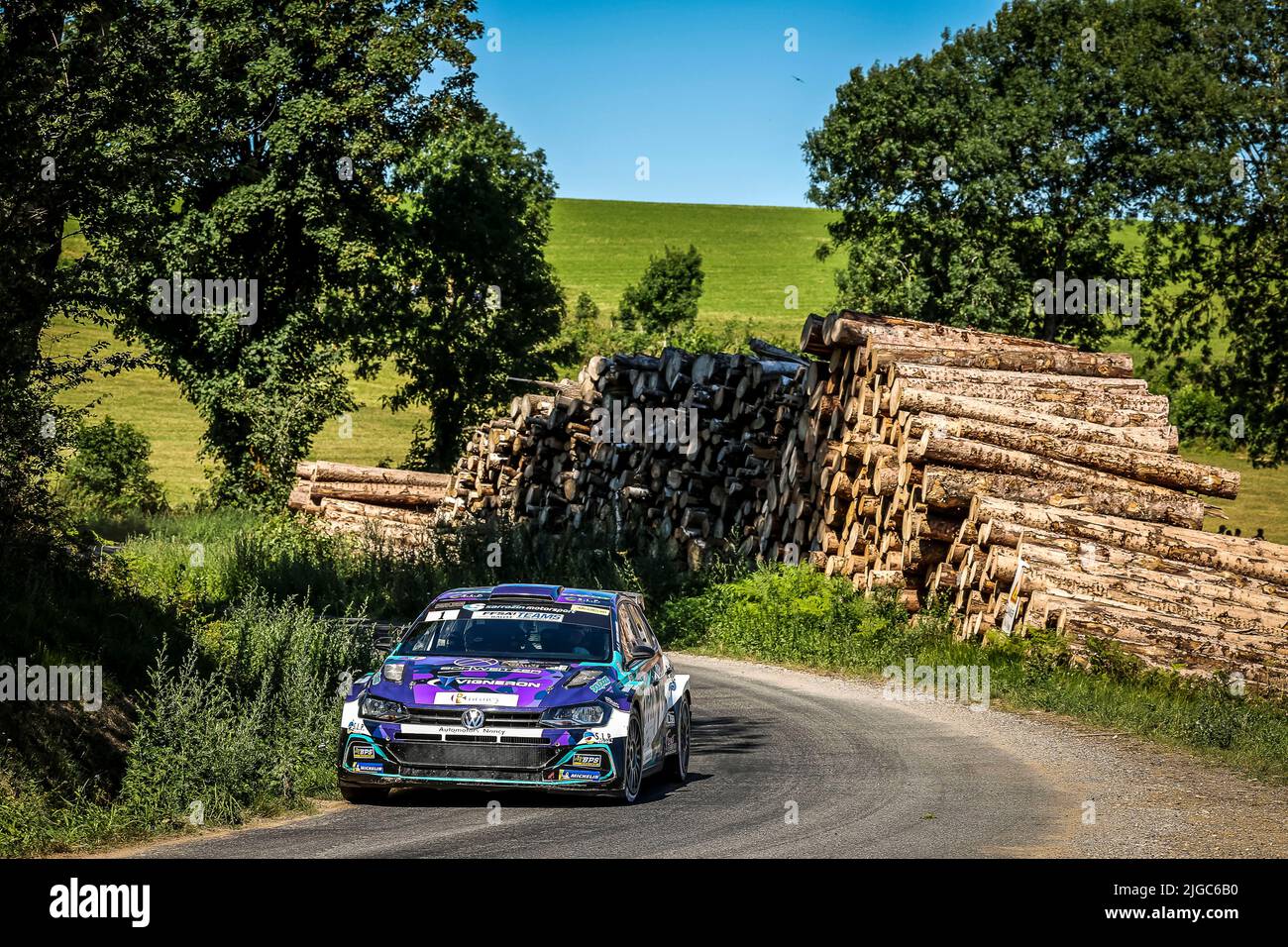 01 GIORDANO Quentin, PARENT Kevin, Volkswagen Polo GTI, action during ...