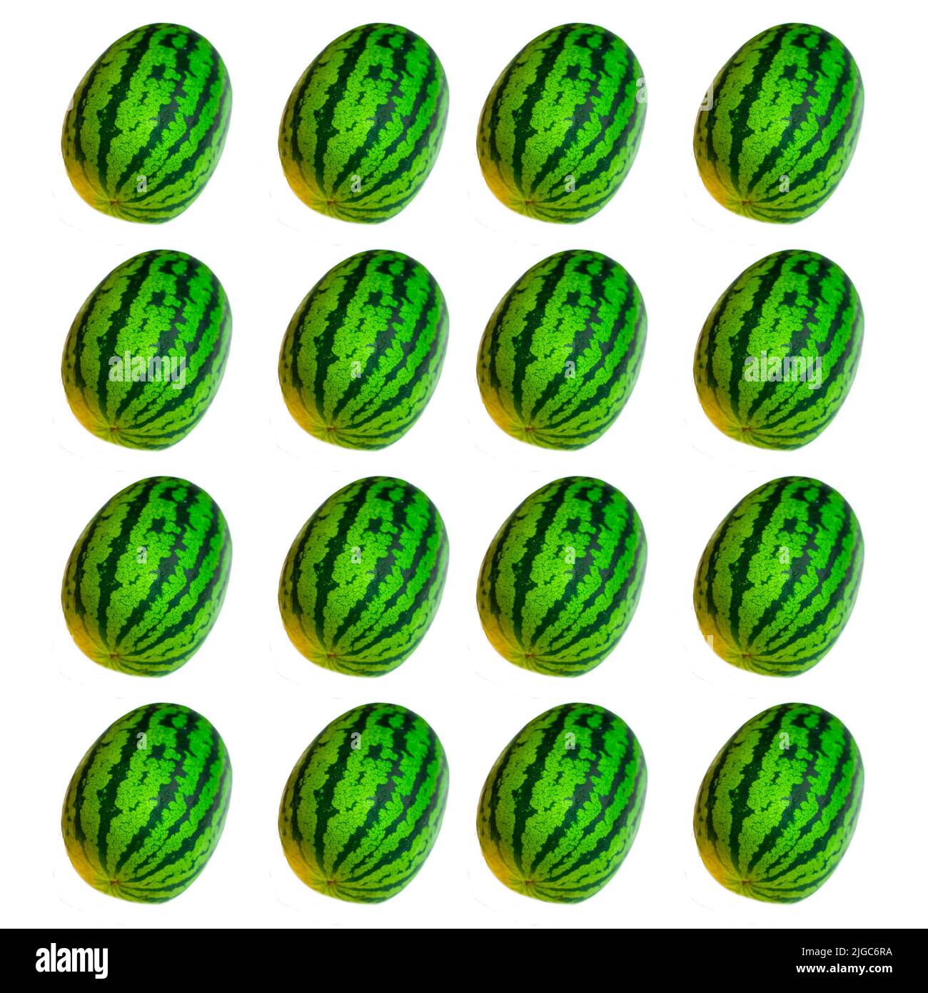 Watermelon pattern. Close-up of a ripe round dark green watermelon ...