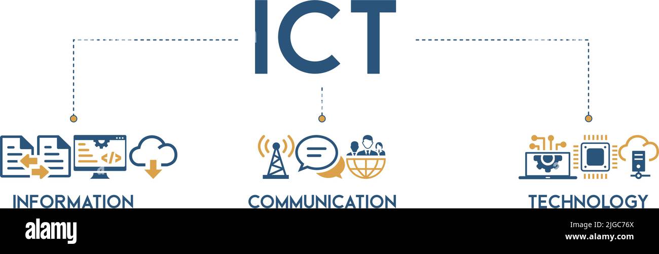 Ict banner Stock Vector Images - Alamy