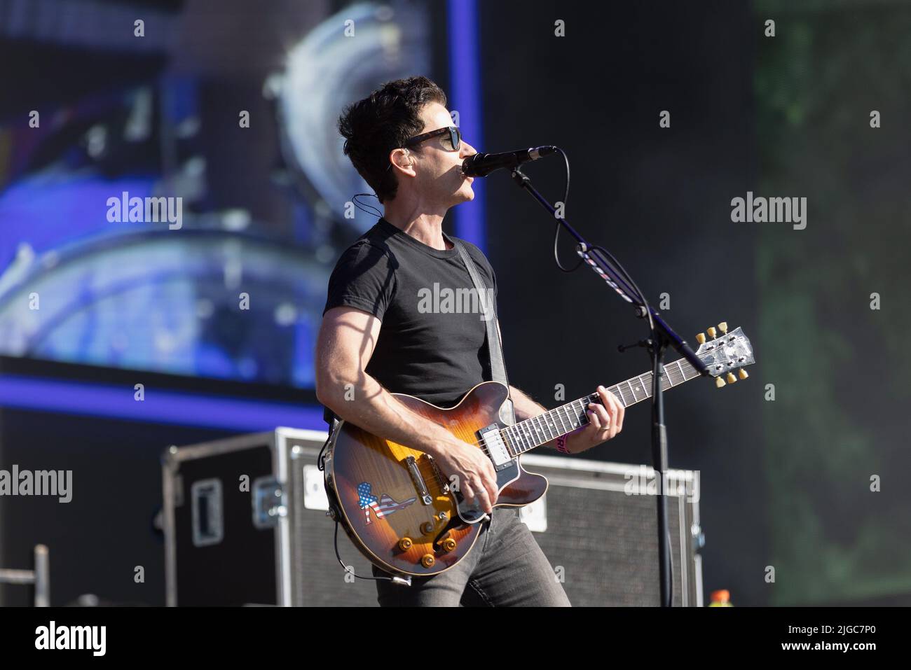 Kelly Jones of Stereophonics performs on stage during the British ...